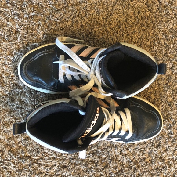 adidas | Shoes | Girls Adidas High Top Sneaker Size 3 | Poshmark